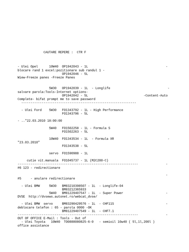 Coduri | PDF | Car | Motor Vehicle