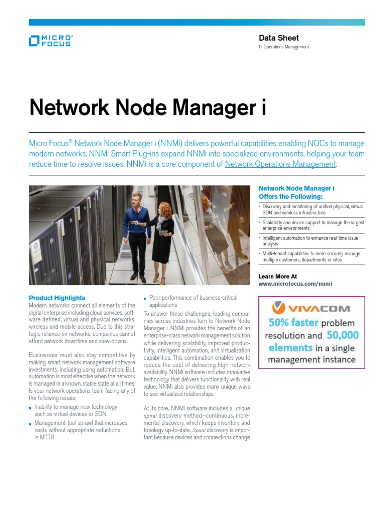 Network Node Manager I: Data Sheet | PDF | Virtual Private Network ...