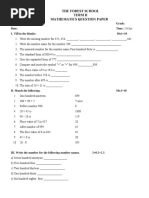 Class 3 ICSE Maths Sample Paper Model 1 | PDF | Learning | Behavior ...