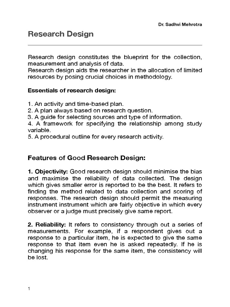 Research Design | PDF