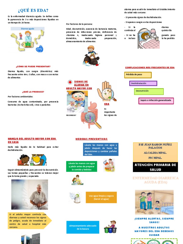 Triptico Eda | PDF | Diarrea | Heces