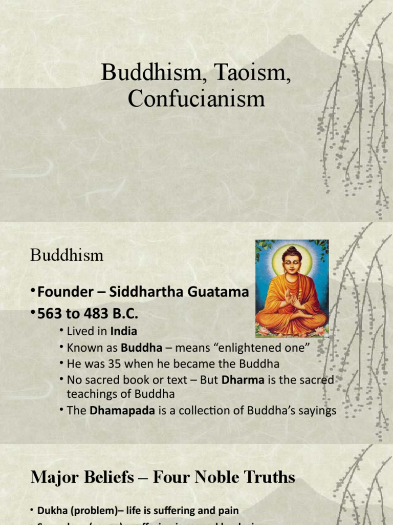 Buddhism Taoism Confucianism | PDF