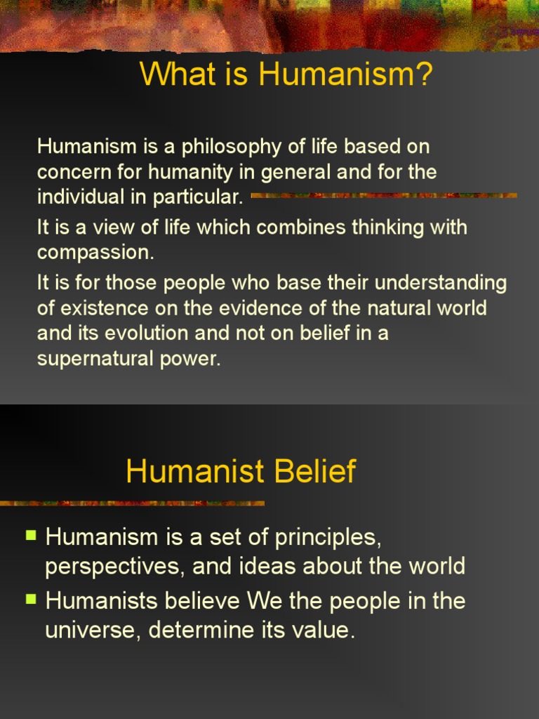 Humanism Powerpoint 6th | PDF