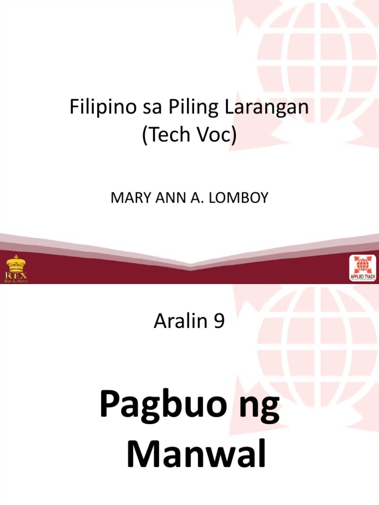 9 Pagsulat NG Manwal | PDF