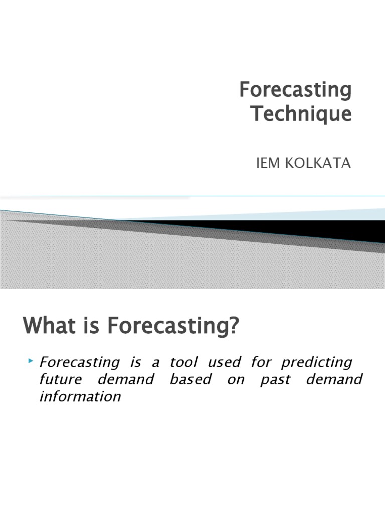 Forecasting - POM | PDF | Forecasting | Regression Analysis