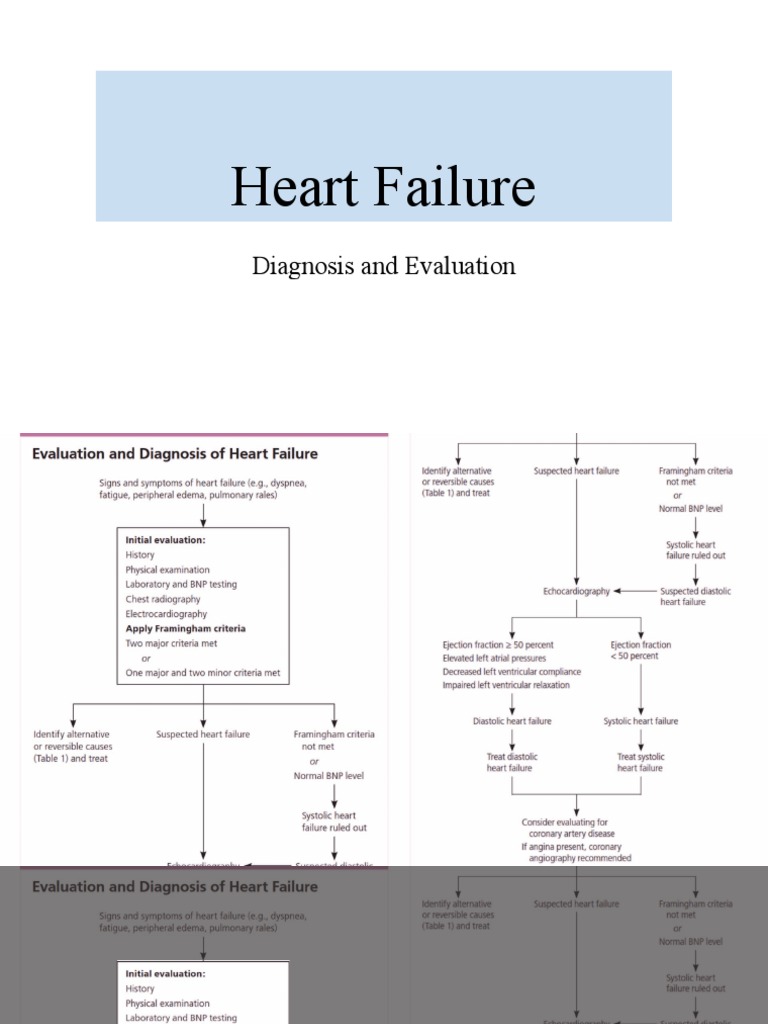 Heart Failure: Diagnosis and Evaluation | PDF | Heart Failure | Heart