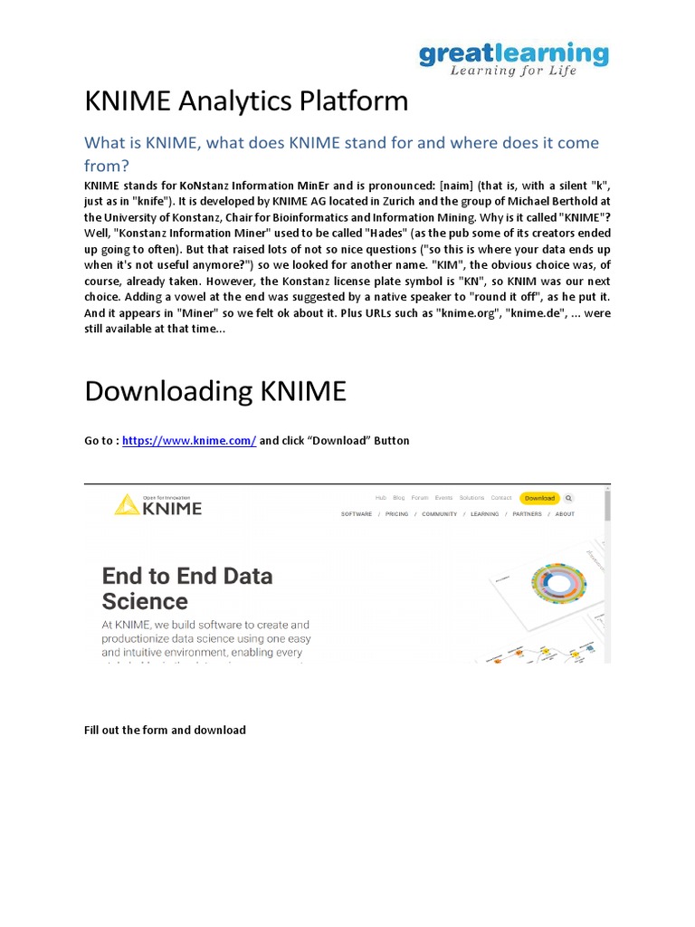 KNIME Installation | PDF