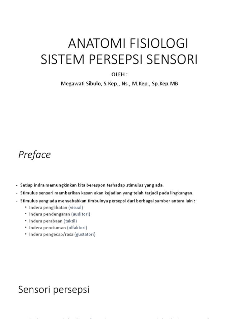 Anfis Sistem Persepsi Sensori | PDF