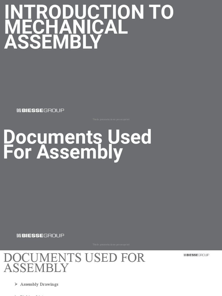 4 Introduction To Mechanical Assembly Pdf