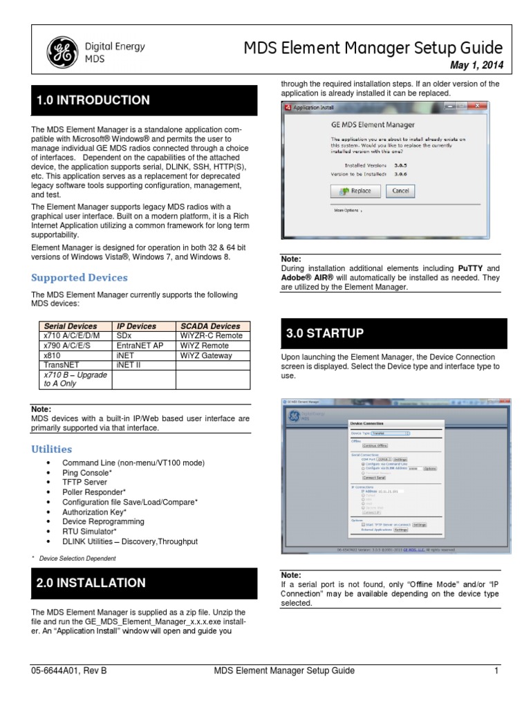 Element Manager Setup Guide-Rev B | PDF | J Query | Microsoft Windows