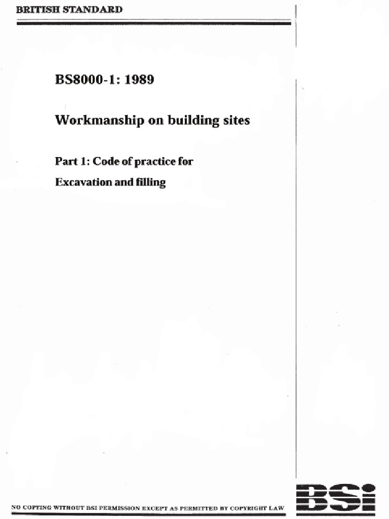 BS 8000-1 Workmanship On Building Sites | PDF