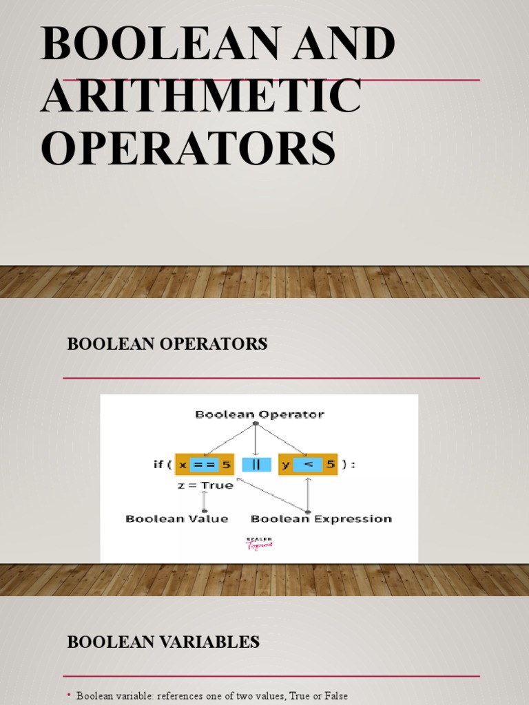 Boolean and Logical Operators | PDF