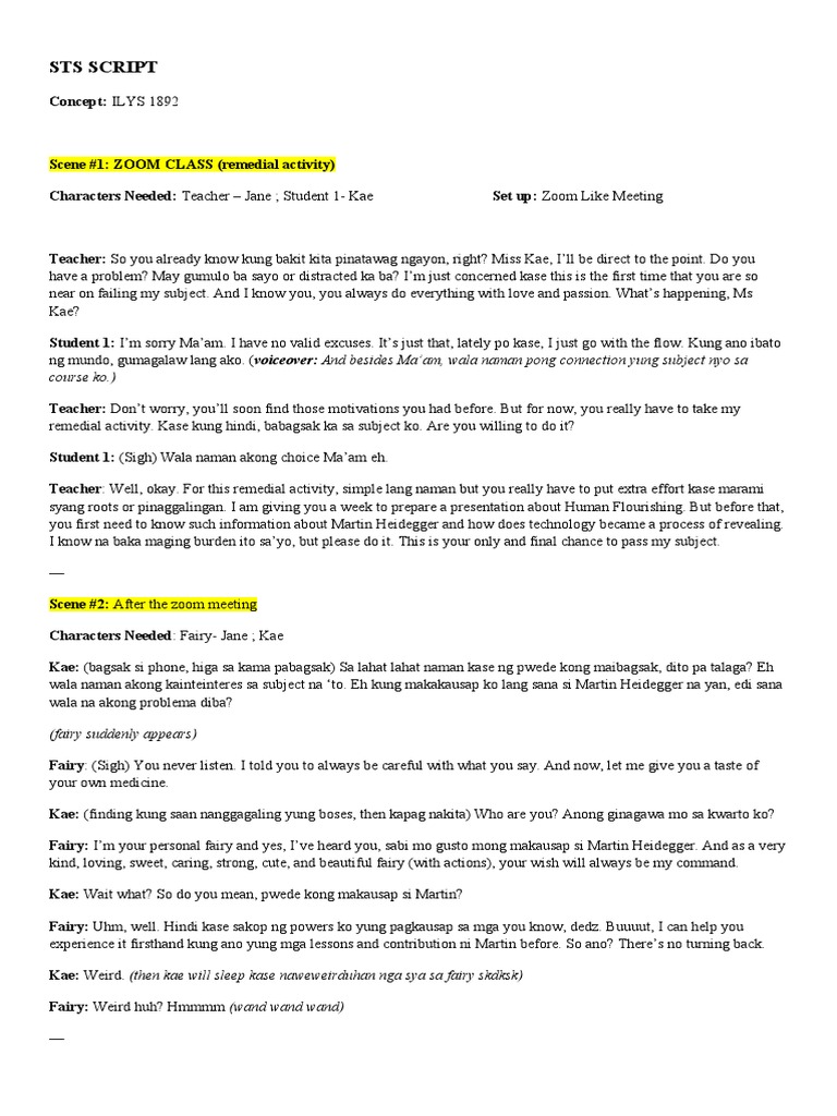 STS Script | PDF | Phenomenology (Philosophy) | Philosophical Theories