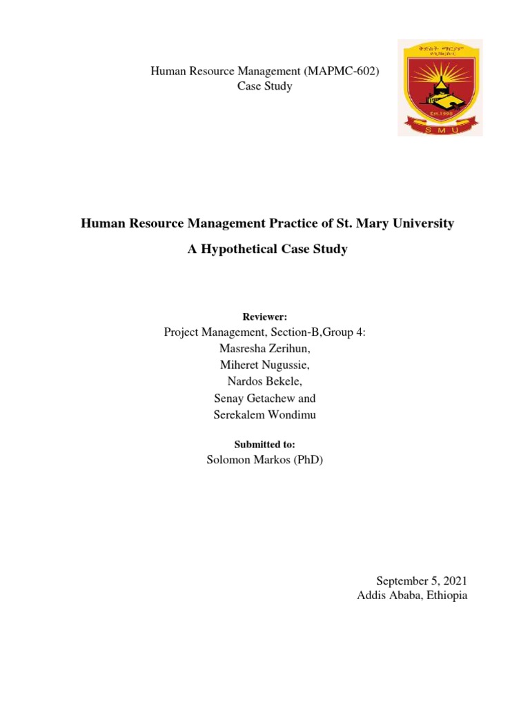 Case Study Human Resource | PDF | Performance Appraisal | Human Resources