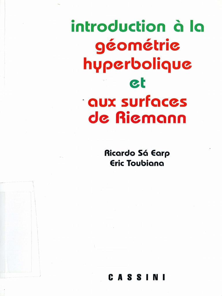 Introduction À La Géométrie Hyperbolique Et Aux Surfaces de Riemann | PDF