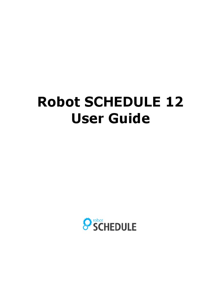 Schedule 12 User Guide | PDF | Menu (Computing) | Window (Computing)