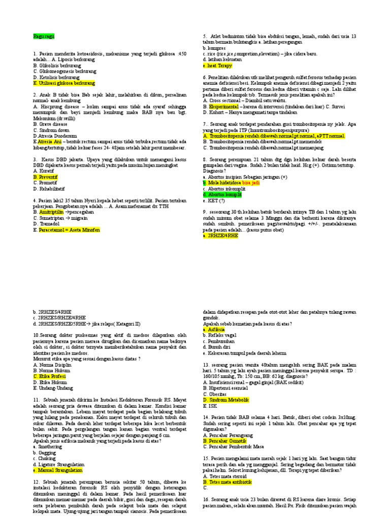 Soal Kompre 2021 | PDF