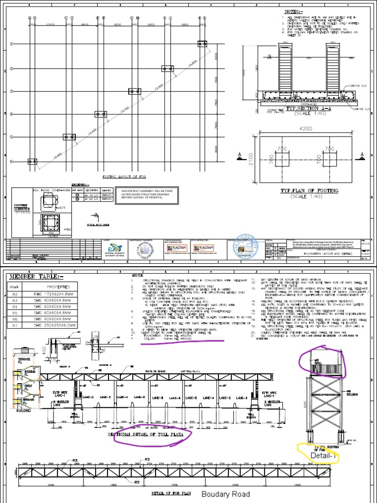 Fob Drawing Chikhli PKG-4 | PDF | Streets And Roads | Land Transport