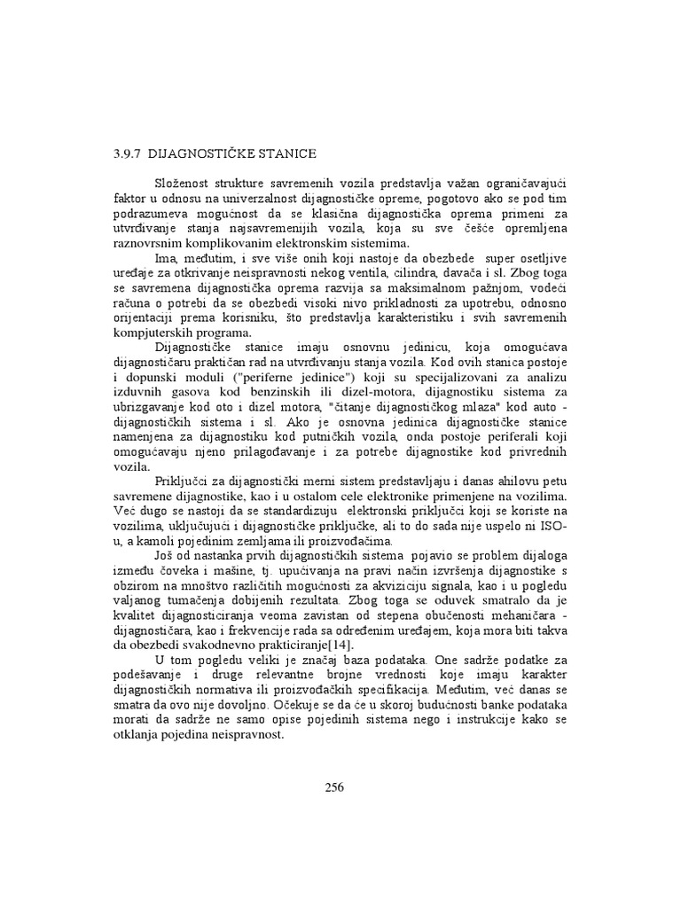 Dijagnostika Elektronskog Paljenja | PDF