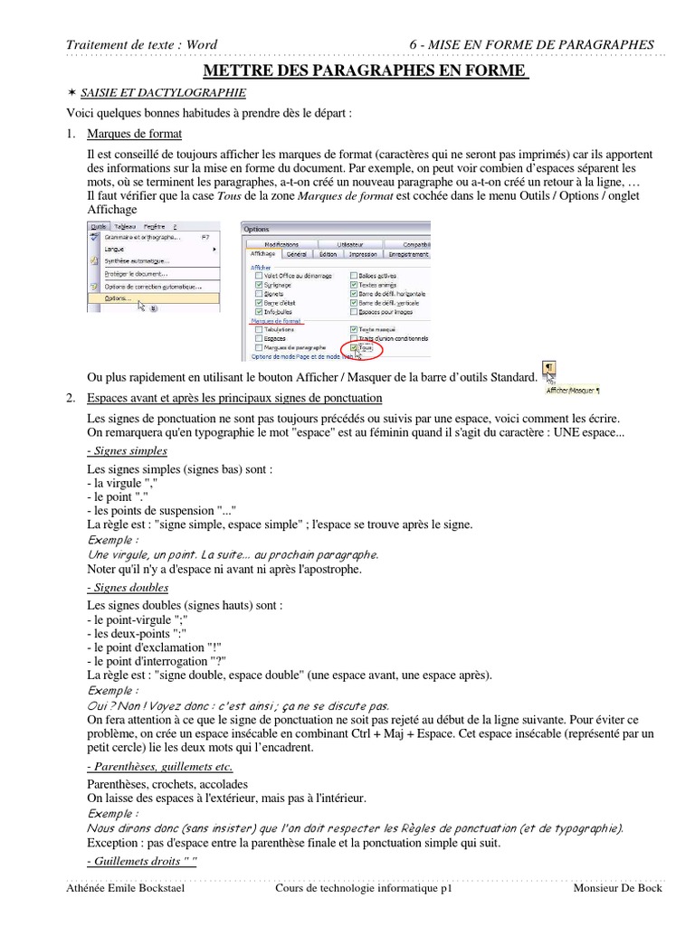 Mise - en - Forme - Paragraphe | PDF