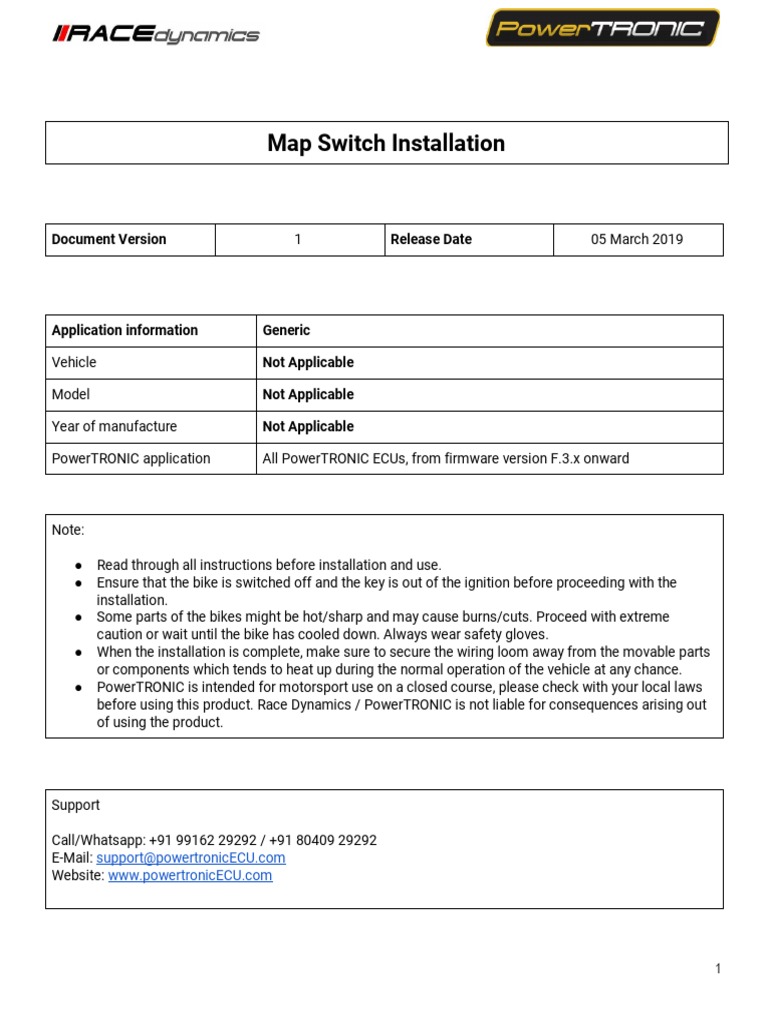 A Guide to Installing a Map Switch on Motorcycles Equipped with ...