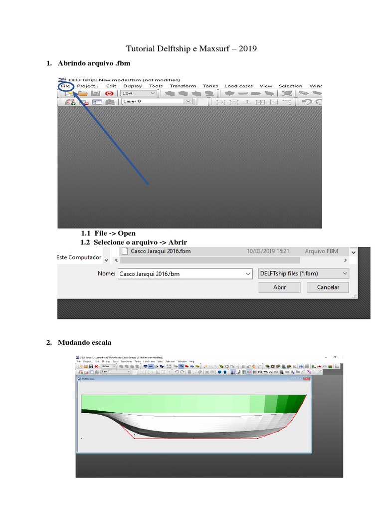 Tutorial Delftship e Maxsurf | PDF