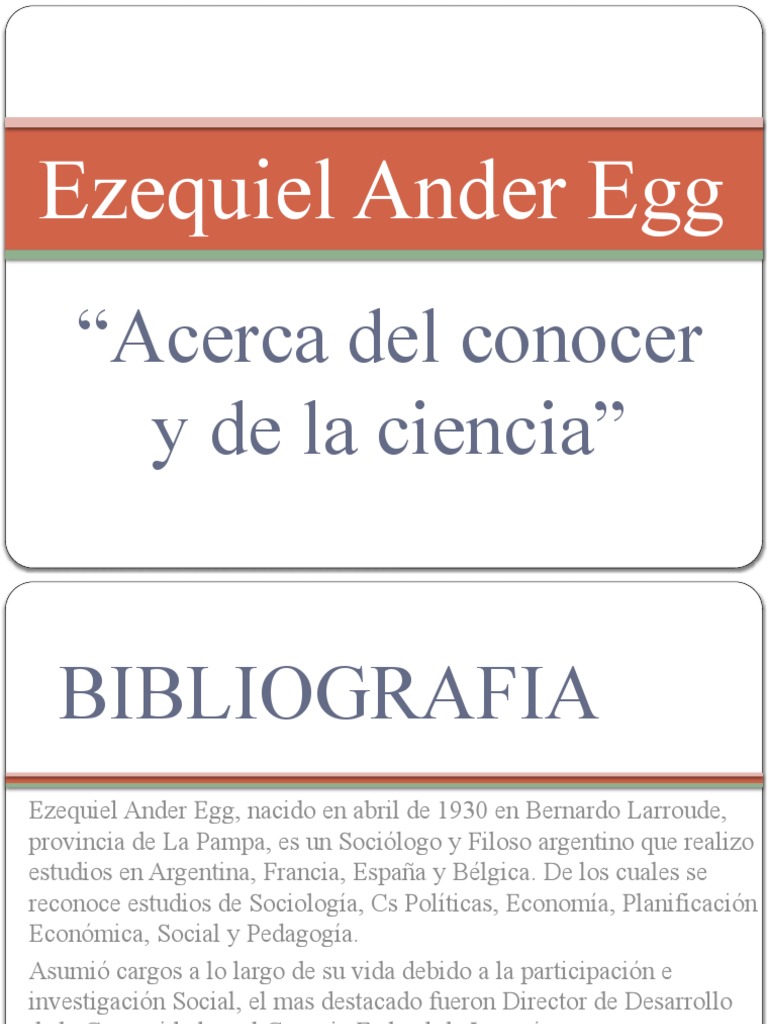 Ezequiel Ander Egg | PDF