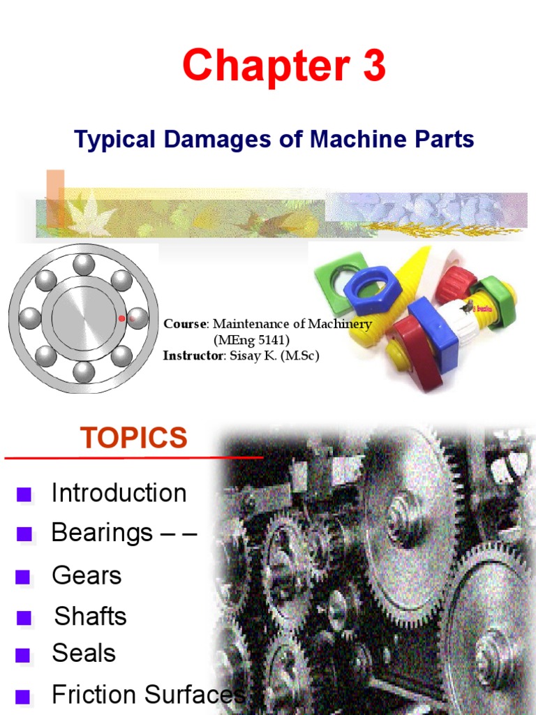 CH 3 Typical Damages of Machine Parts | PDF