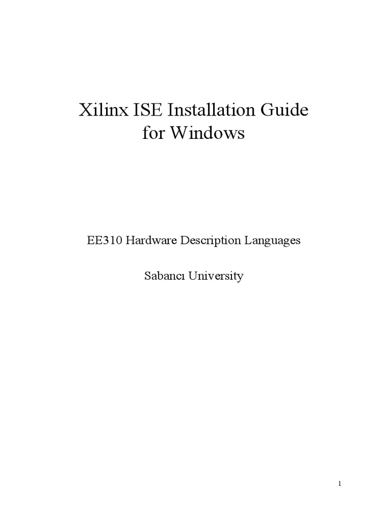 Xilinx ISE Installation | PDF