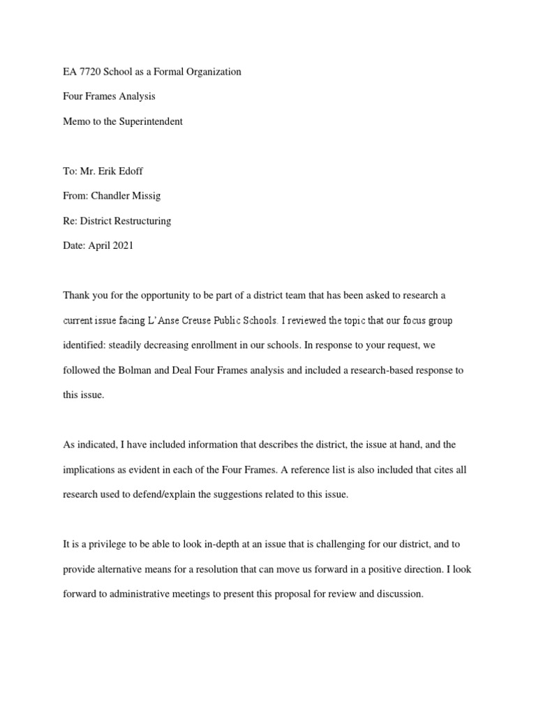 Four Frames Analysis - Missig | PDF