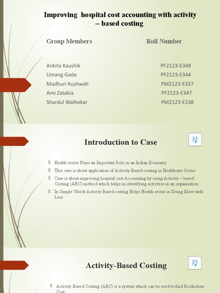 Group No 11 CMA Case Study | PDF | Cost Accounting | Health Care