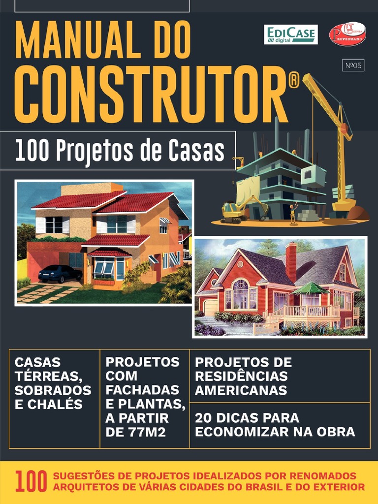 Manual Do Construtor 100 Projetos de Casas Ed 05 2019 | PDF