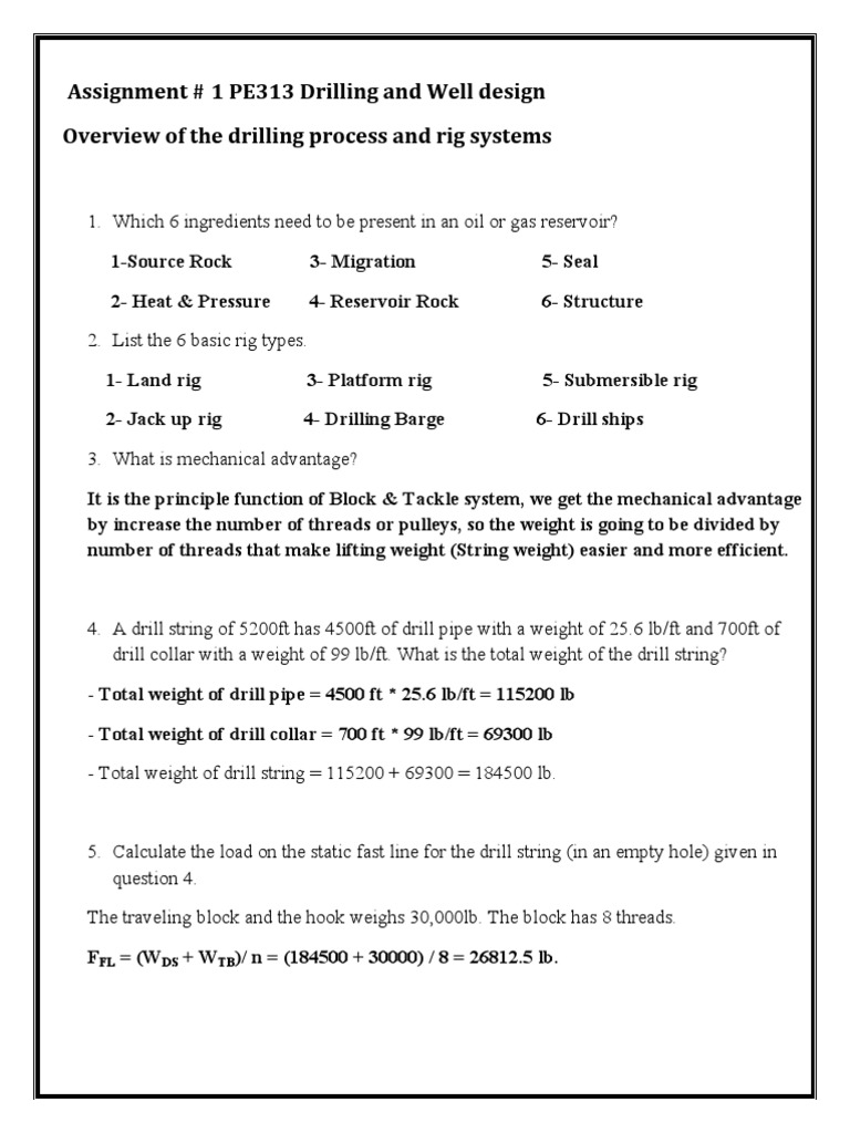 Overview of The Drilling Process and Rig Systems | PDF | Oil Well ...