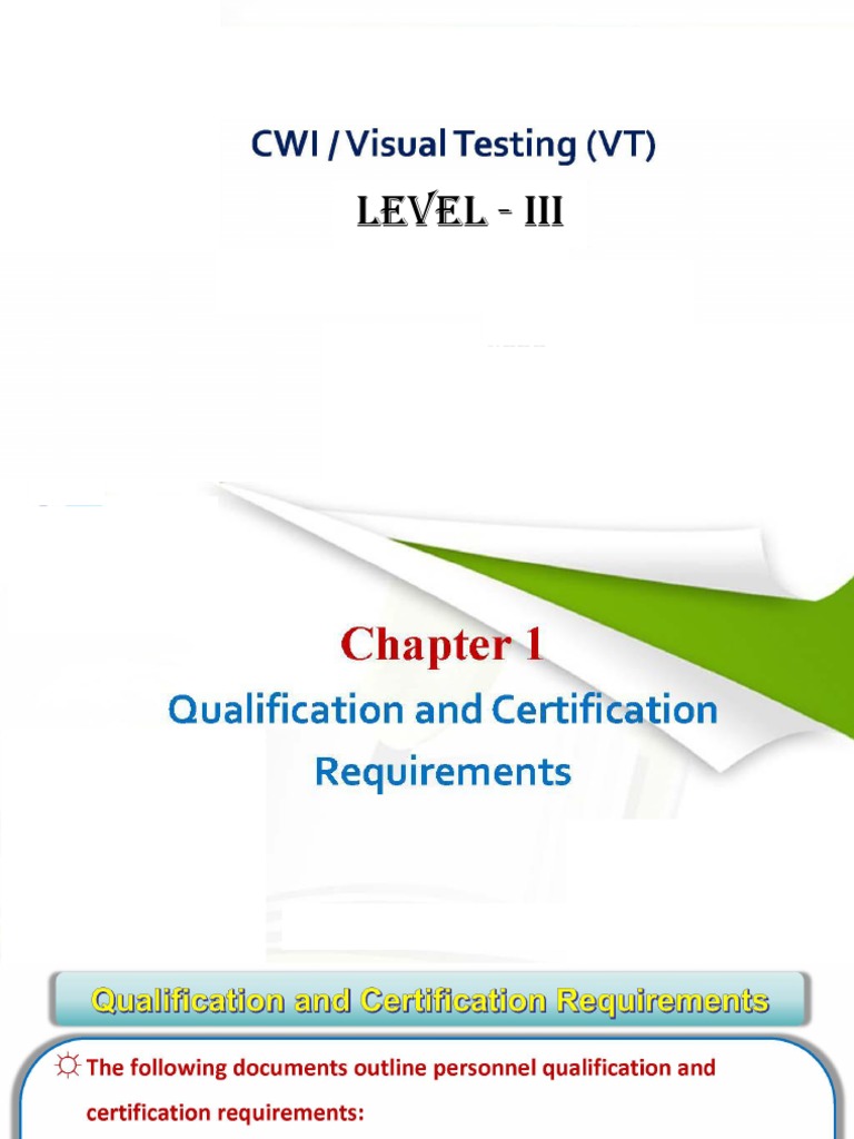 Cwi - VT Level III | PDF