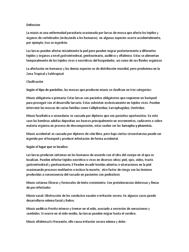 Definición, clasificación, síntomas, tratamiento y prevención de la ...