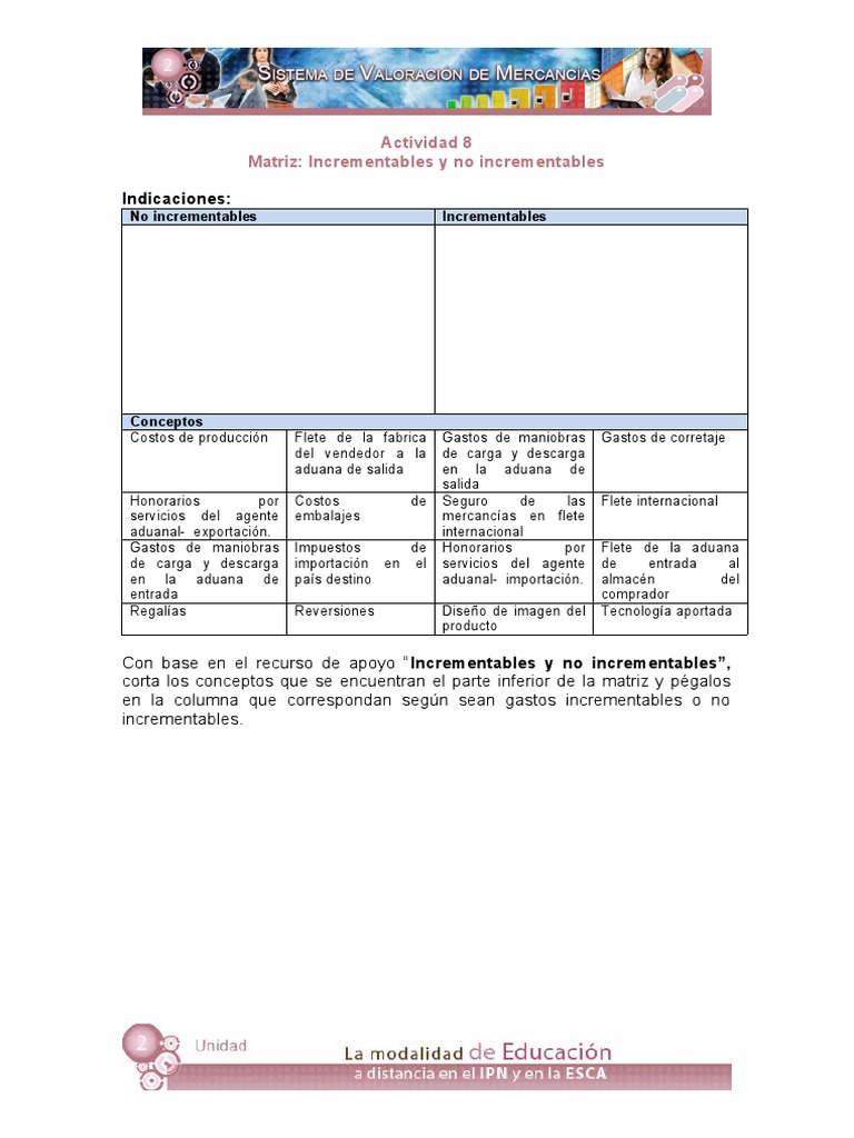 Ice Ut2 Act 8 Matriz | PDF