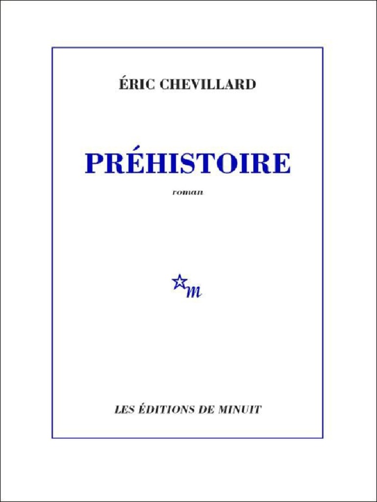 Éric Chevillard-Préhistoire | PDF