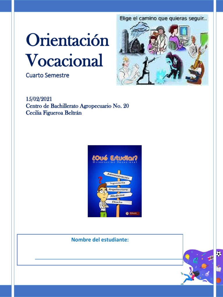 Orientación Vocacional 4o Semestre | PDF