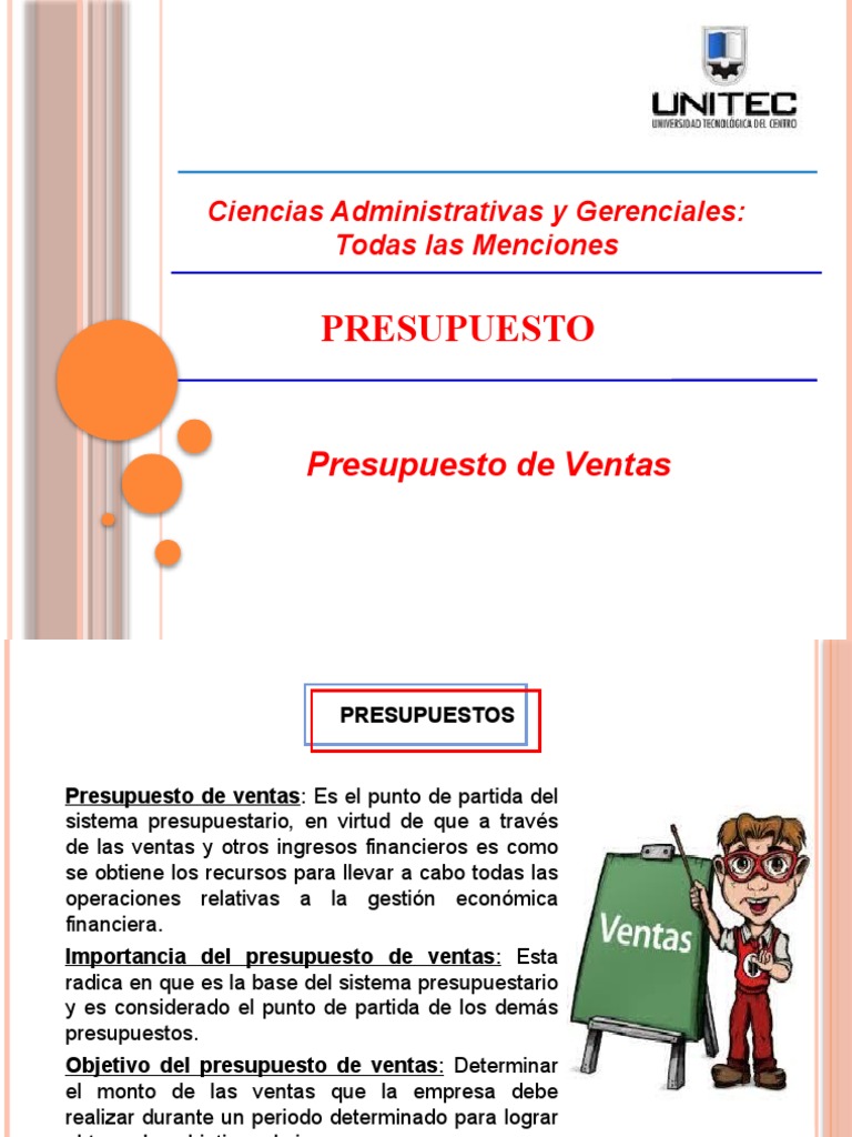 Presupuesto De Ventas Pdf Presupuesto Business 9990