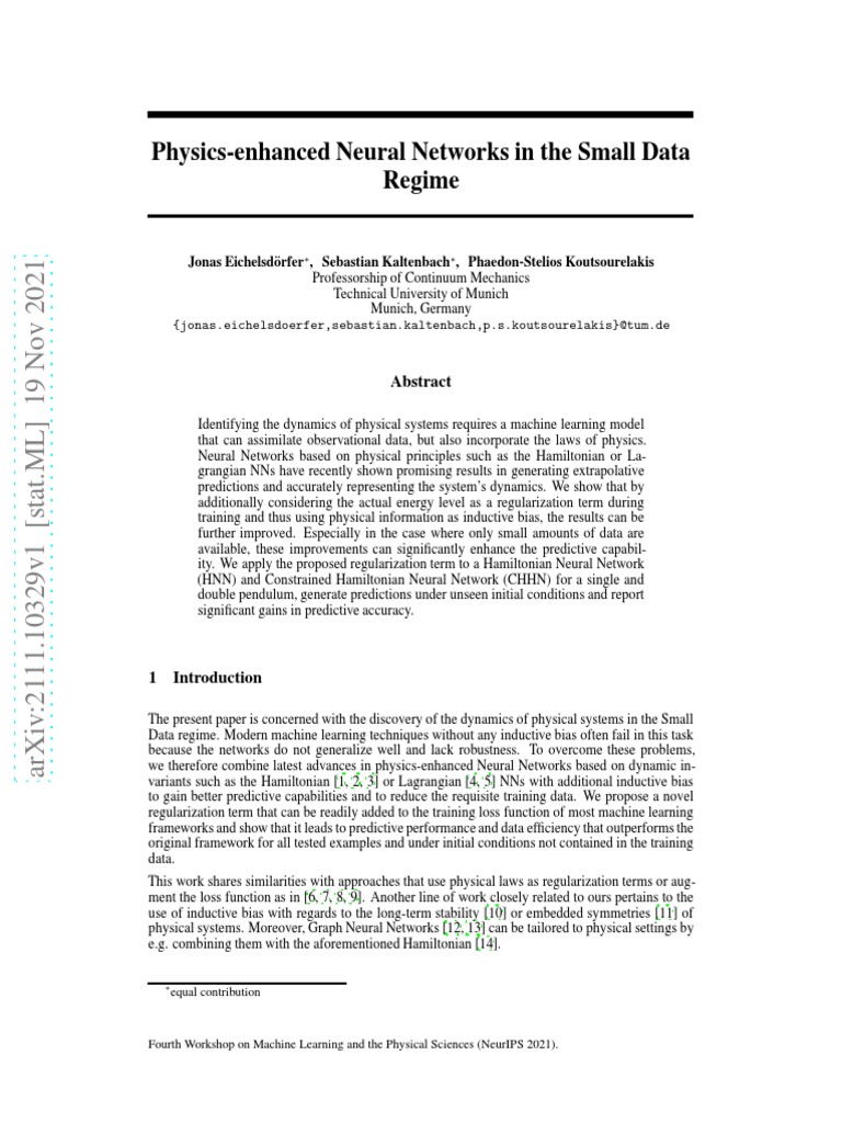 Leveraging Physics-Informed Regularization to Improve Predictive Performance of Neural Networks ...