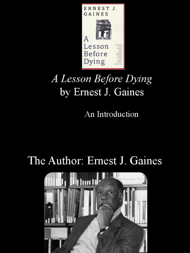Introduction To A Lesson Before Dying | PDF