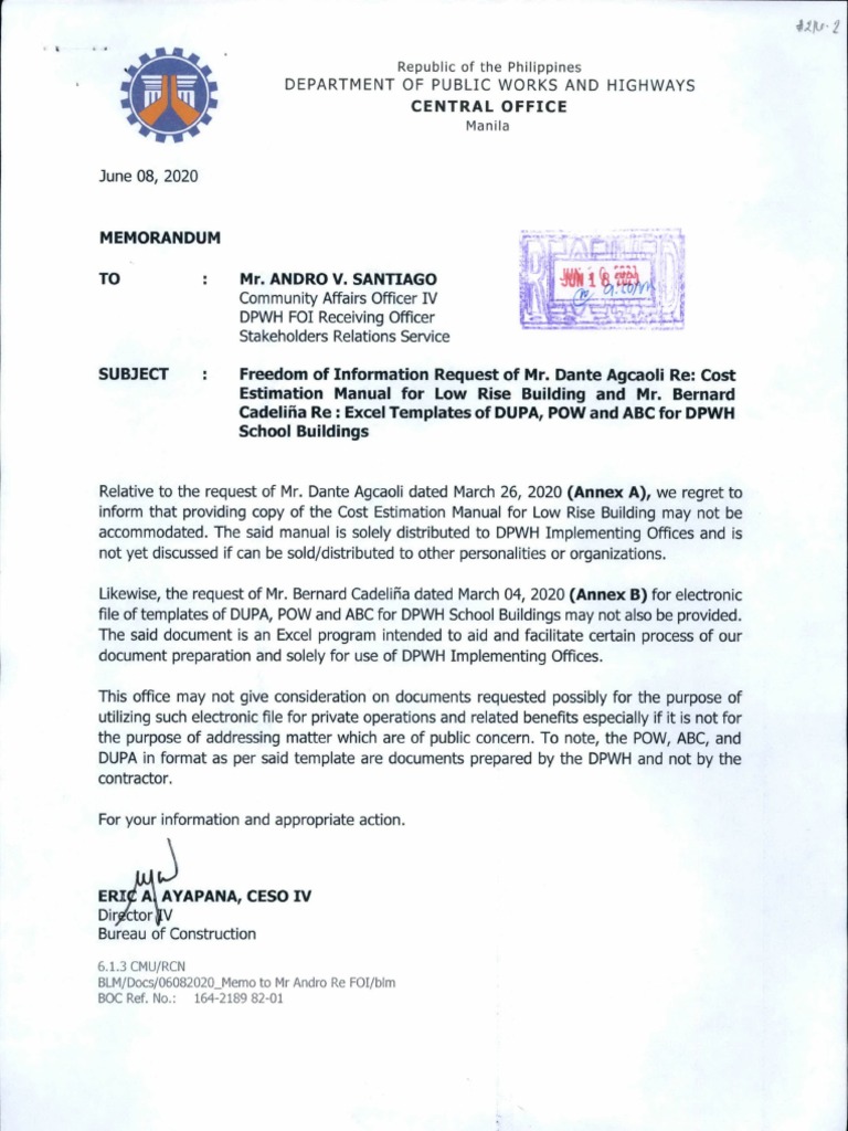 DPWH Department Order | PDF