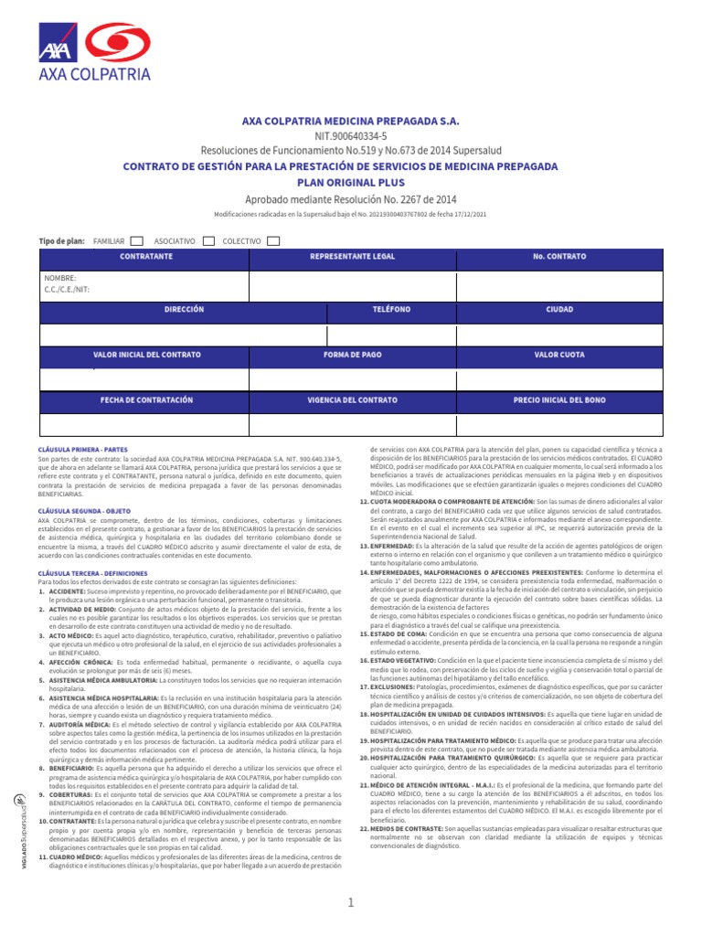 Clausulado Plan Original Plus | PDF | Hospital | Cáncer