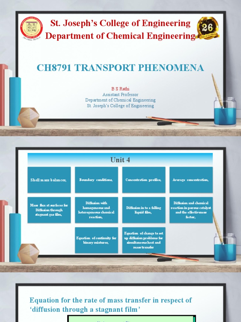 Chemical Engineering Diffusion Study | PDF | Diffusion | Transport Phenomena