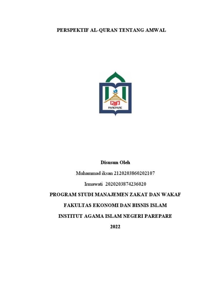 Perspektif Al Quran Tentang Amwal | PDF