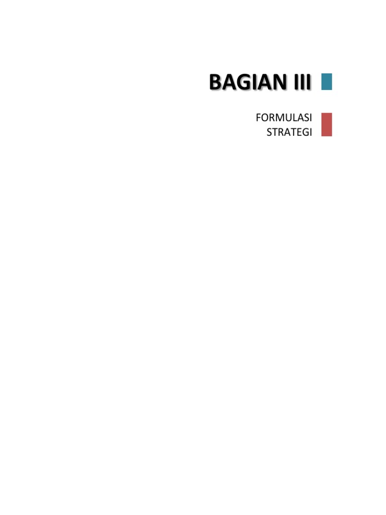 Modul 5-Formulasi Strategi-Analisis Situasi Dan Strategi Bisnis | PDF