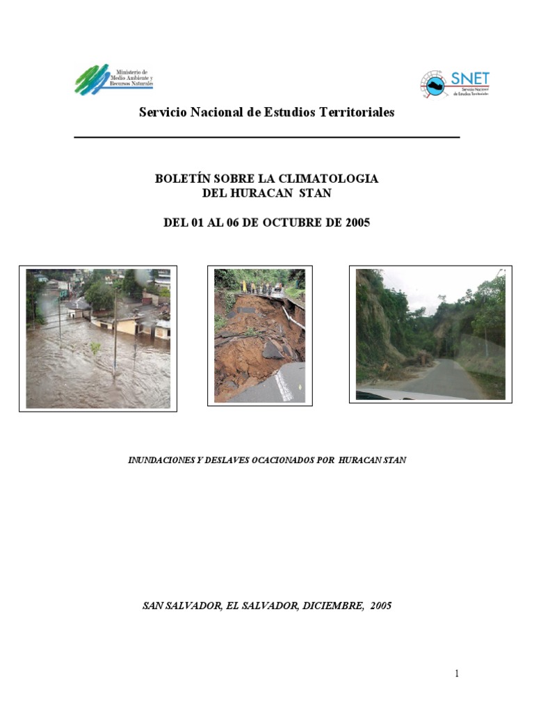 Climatologia de Tormenta Stan | PDF