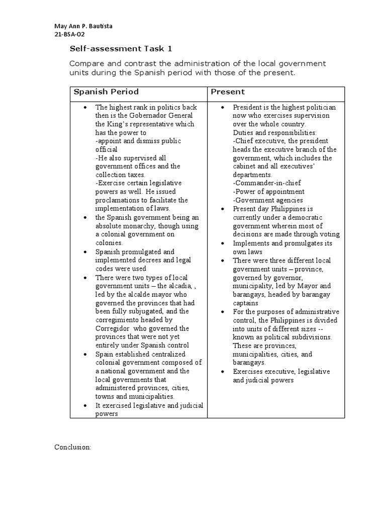 (RPH) Self-Assessment Task 1 - MPB | PDF | Government | Justice