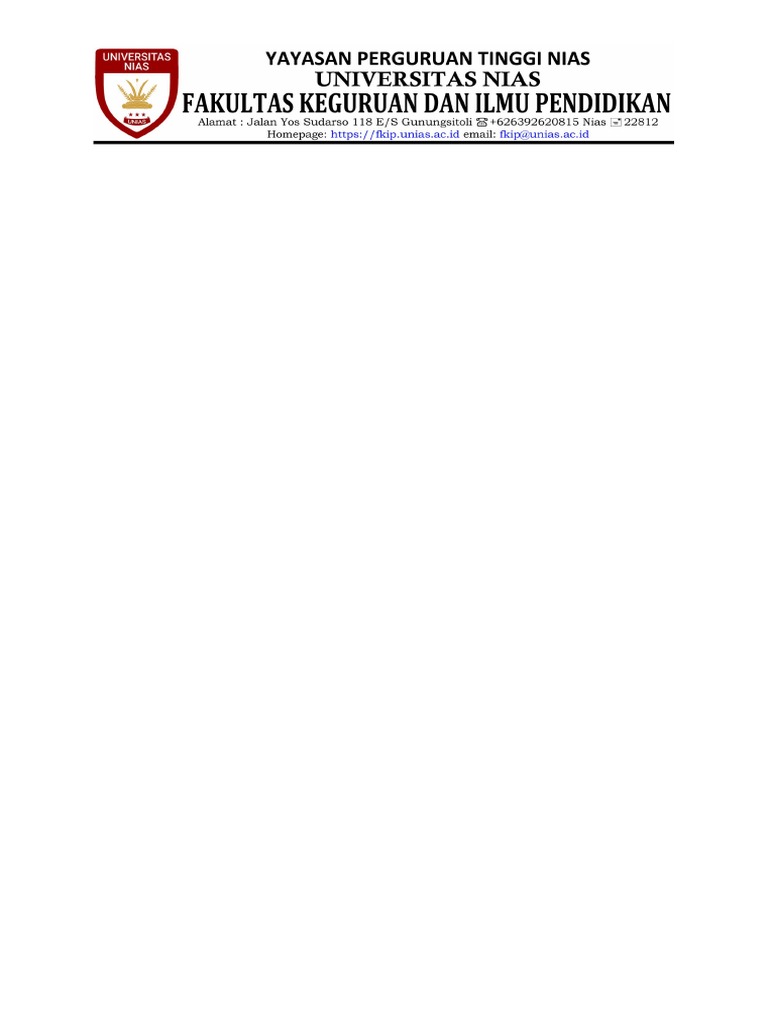 Kop Surat Fkip | PDF