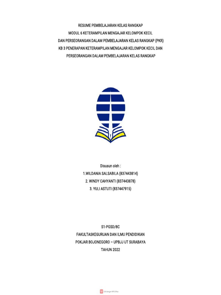 Resume PKR Modul 6 KB 3 | PDF